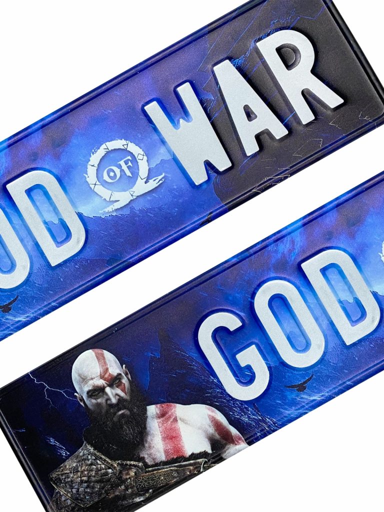 God of War - Metal Plate - Planet Superheroes