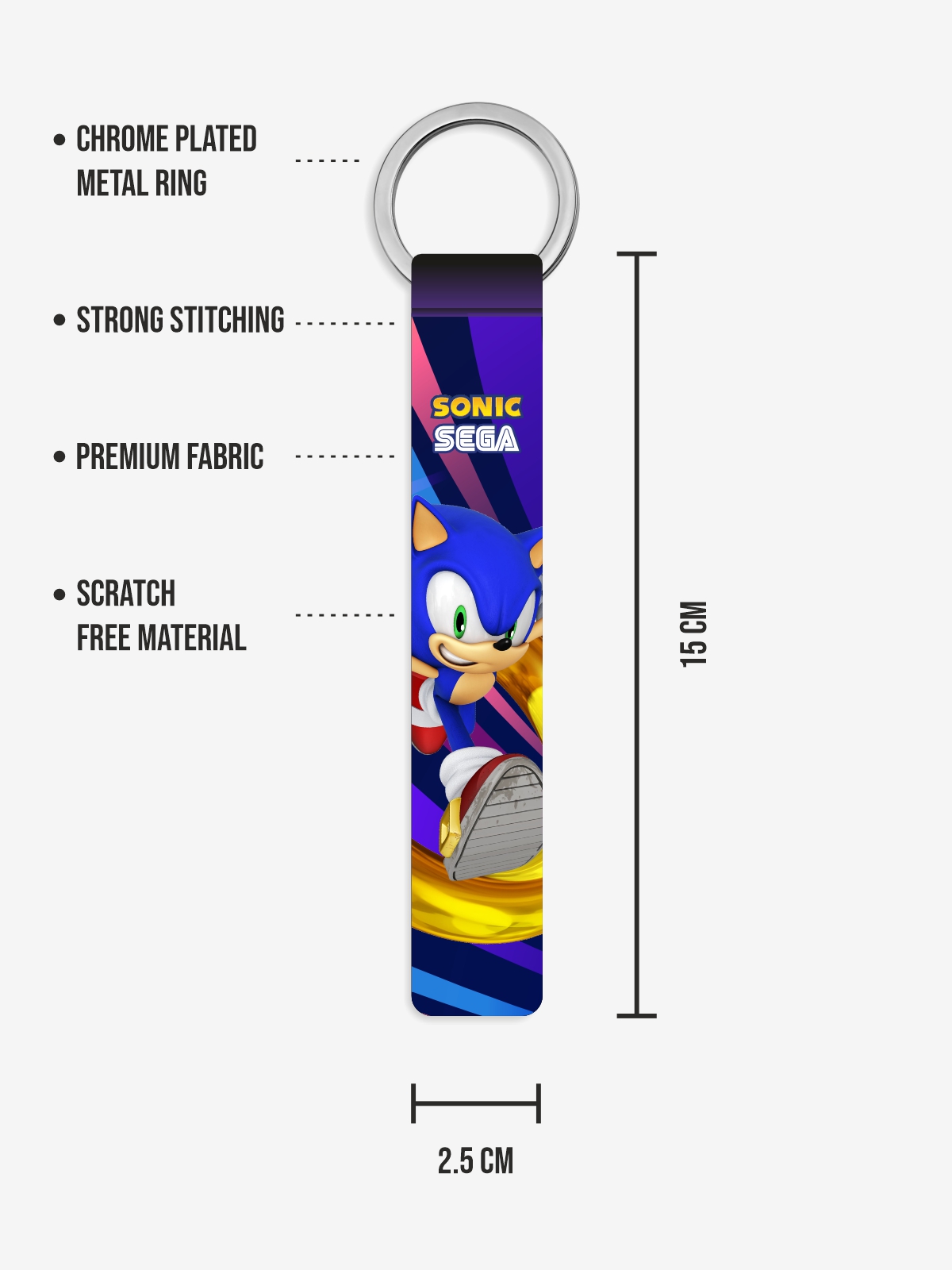 Sega Sonic - Key Ring - Planet Superheroes